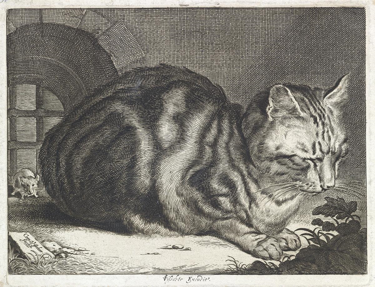 Cornelis Visscher | The Large Cat (Circa 1657) | MutualArt