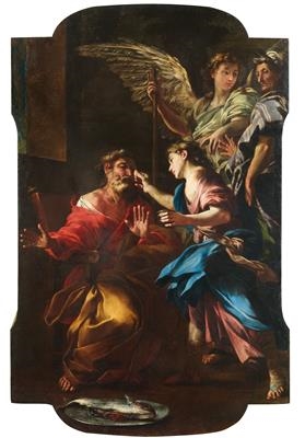 Giovanni Andrea Carlone | Tobias healing his Father’s Blindness | MutualArt