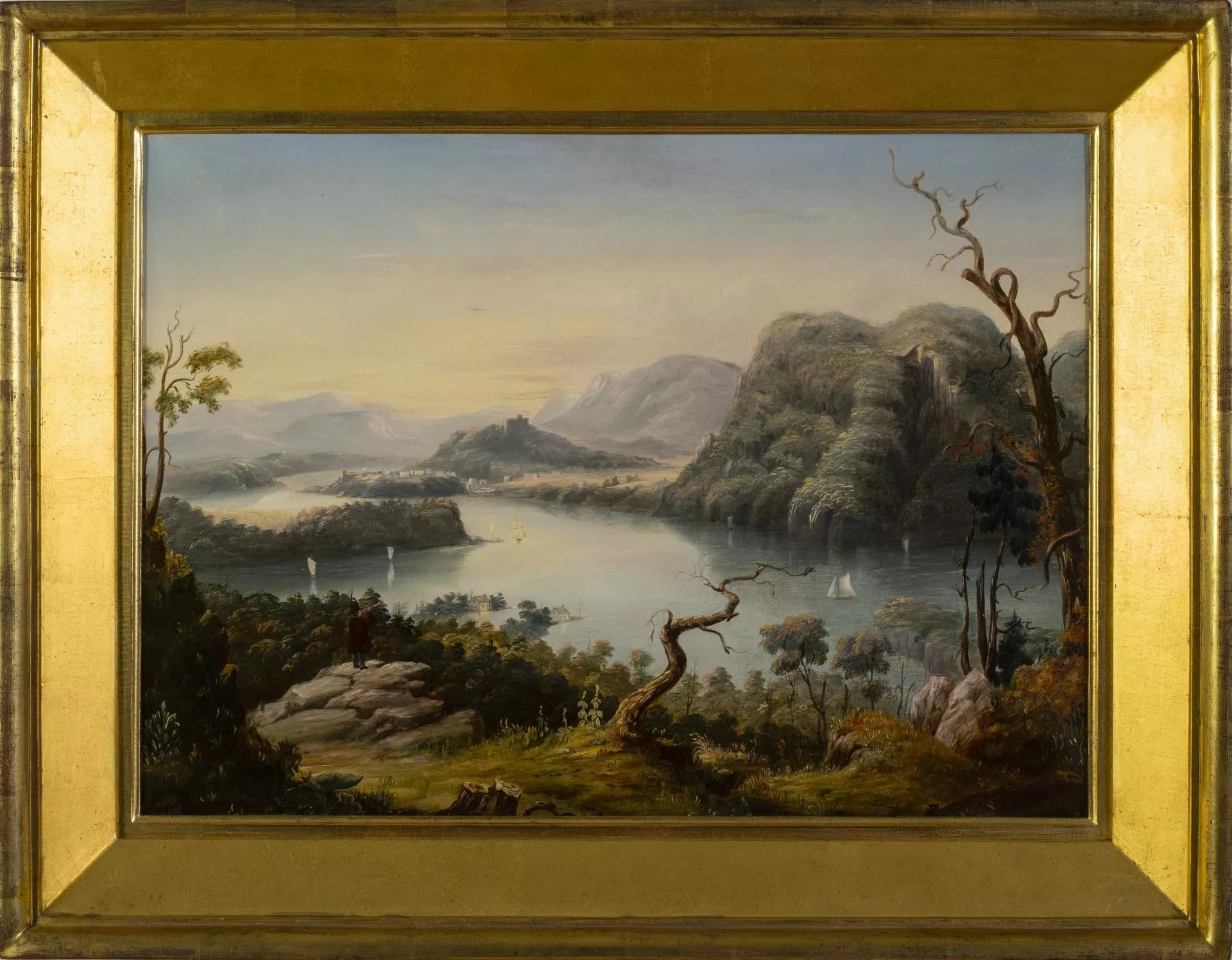 Victor de Grailly | VIEW OF WEST POINT FROM BULL HILL ON THE HUDSON RIVER (Circa 1840) | MutualArt