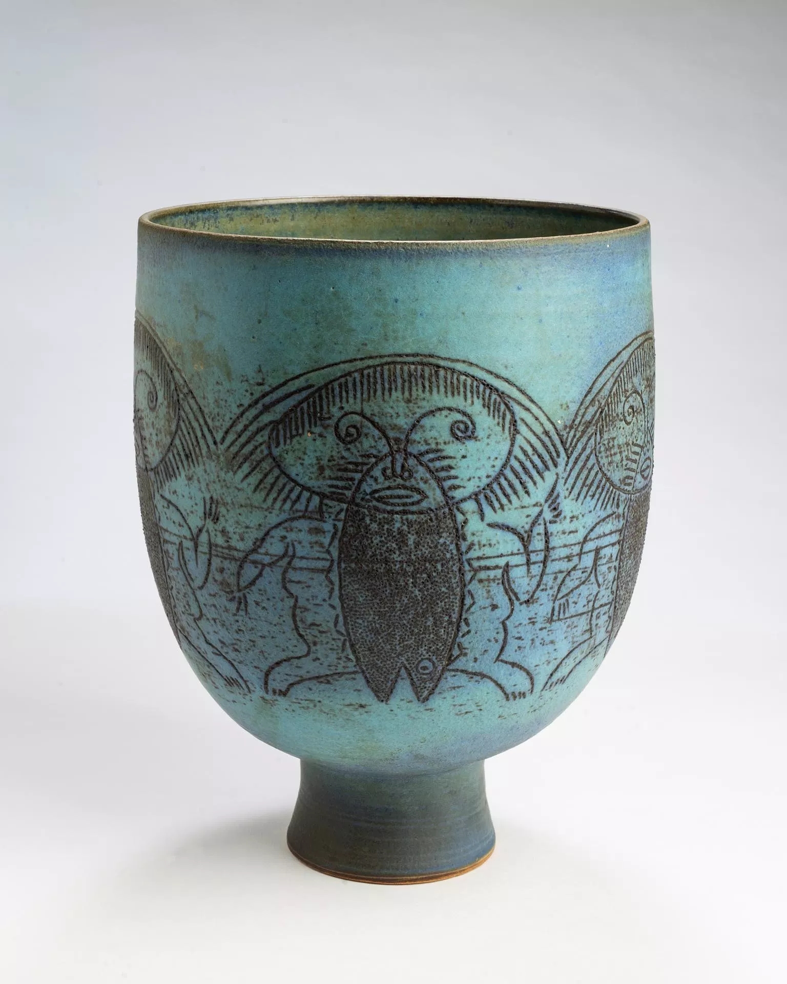 Edwin & Mary Scheier | MODERNIST POTTERY VASE, DURHAM, NEW HAMPSHIRE ...