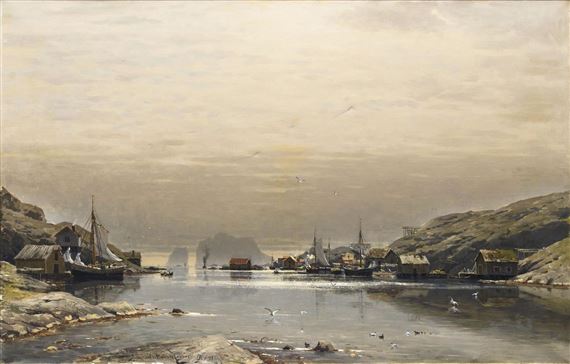 Eilert Adelsteen Normann | Norwegischer Fjord (1880) | MutualArt
