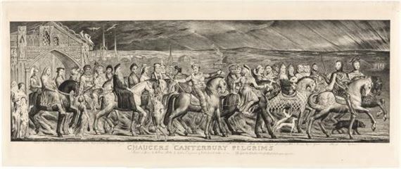 William Blake | CHAUCER'S CANTERBURY PILGRIMS (ESSICK 16) (1810 ...
