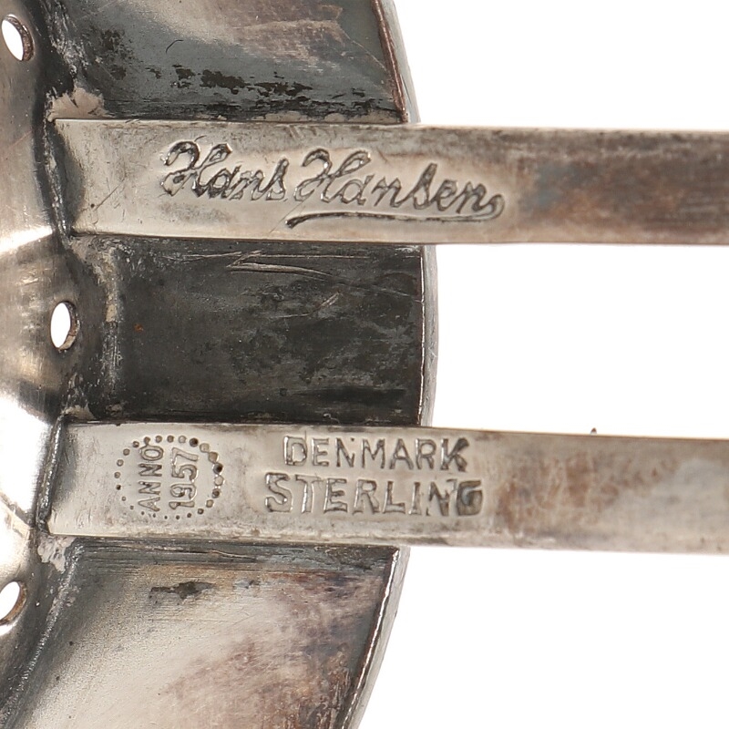 Karl Gustav Hansen | Sterling silver tea strainer with base (1957 ...