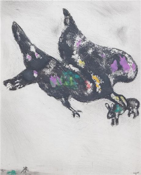 Marc Chagall | Two Birds Flying | MutualArt