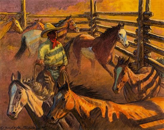 Buckeye James C. Blake | Spying the Pine Bald Mare (1995) | MutualArt