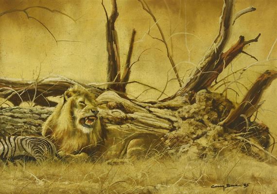 Craig Bone | Resting Lion (1985) | MutualArt