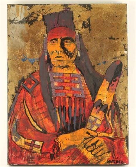 Stan Natchez | Untitled Depicting Indian Chief | MutualArt