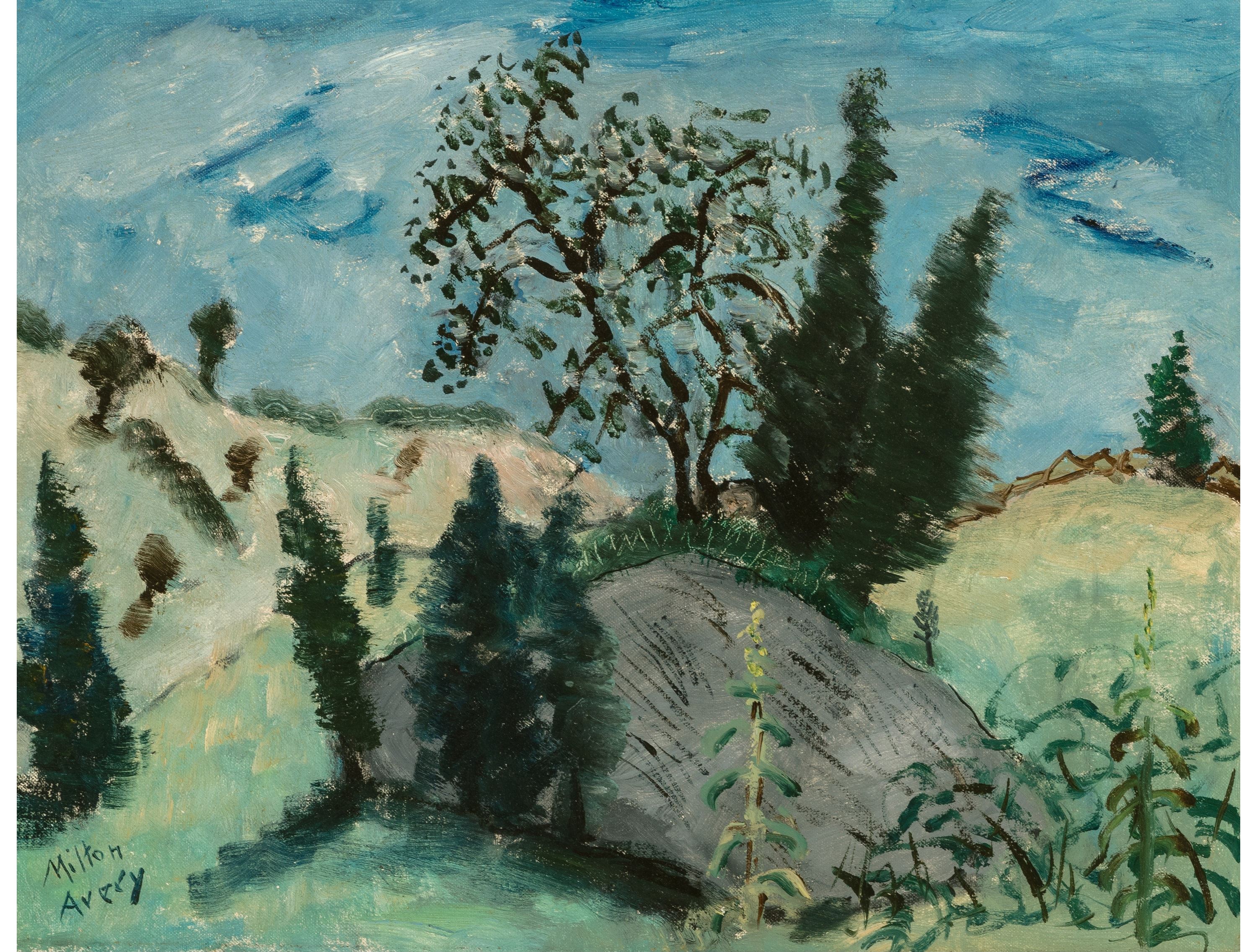 Milton Avery | Untitled (Porch Scene) (Circa 1940s) | MutualArt