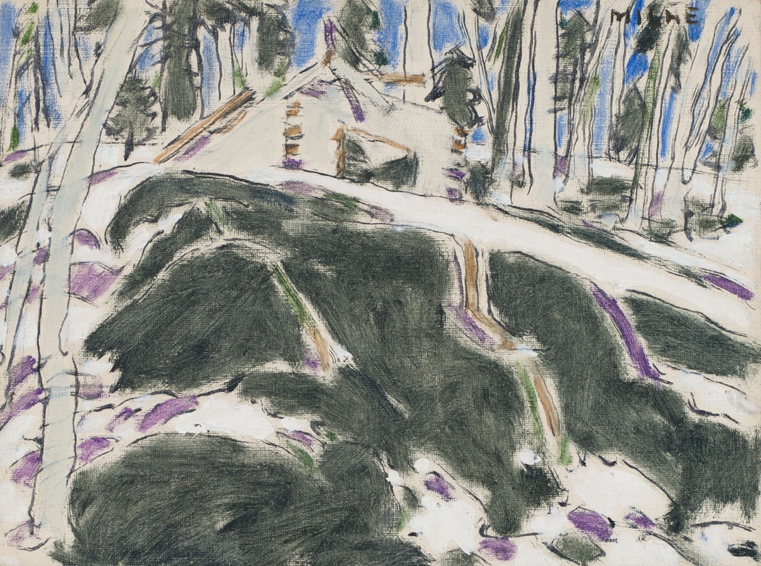 David B. Milne | Cabin on the Rock (1924 - 1928) | MutualArt