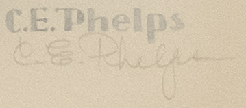 C.E. Phelps | Three bunnies in clover | MutualArt