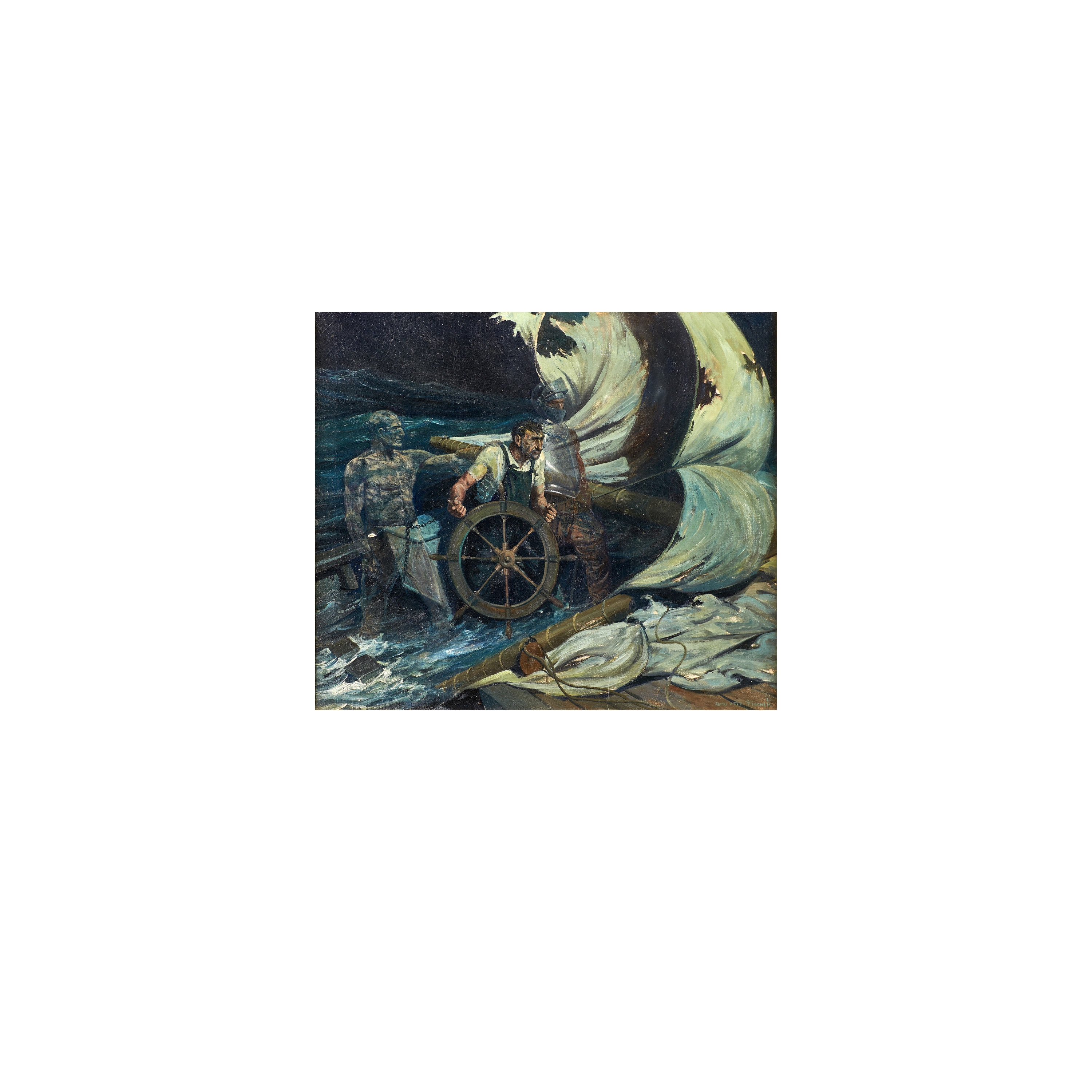 Anton Otto Fischer | Peril at Sea (1920) | MutualArt