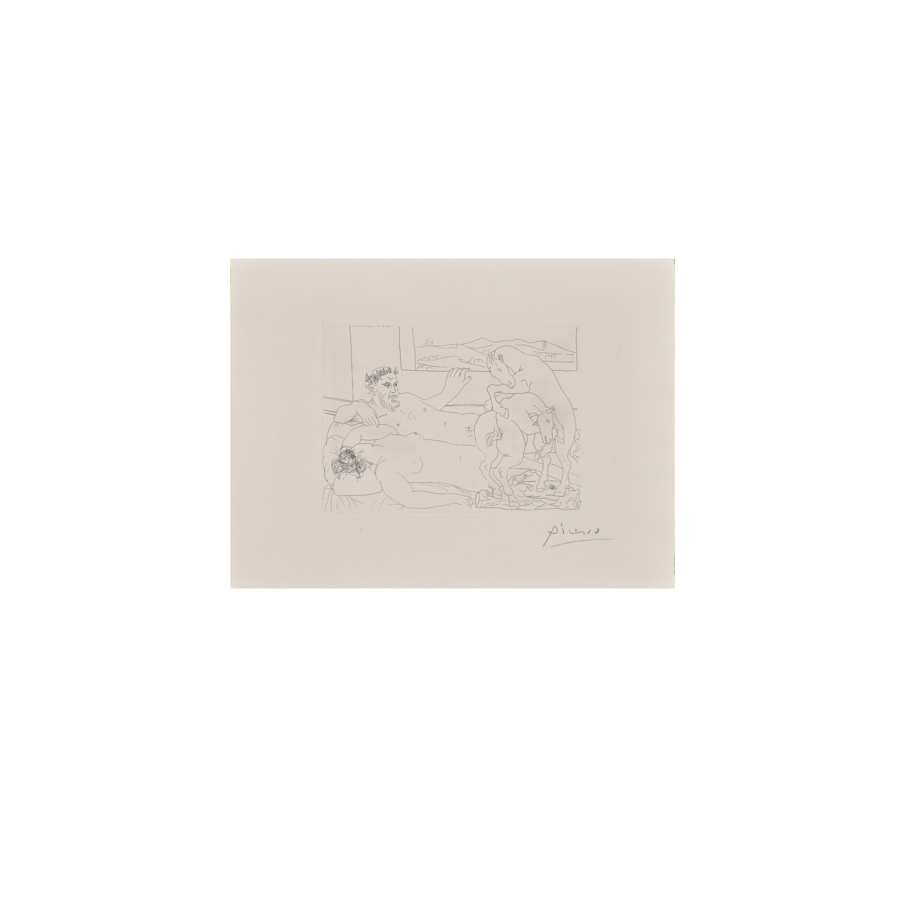 Pablo Picasso | Le Repos du Sculpteur III from La Suite Vollard (1933 ...