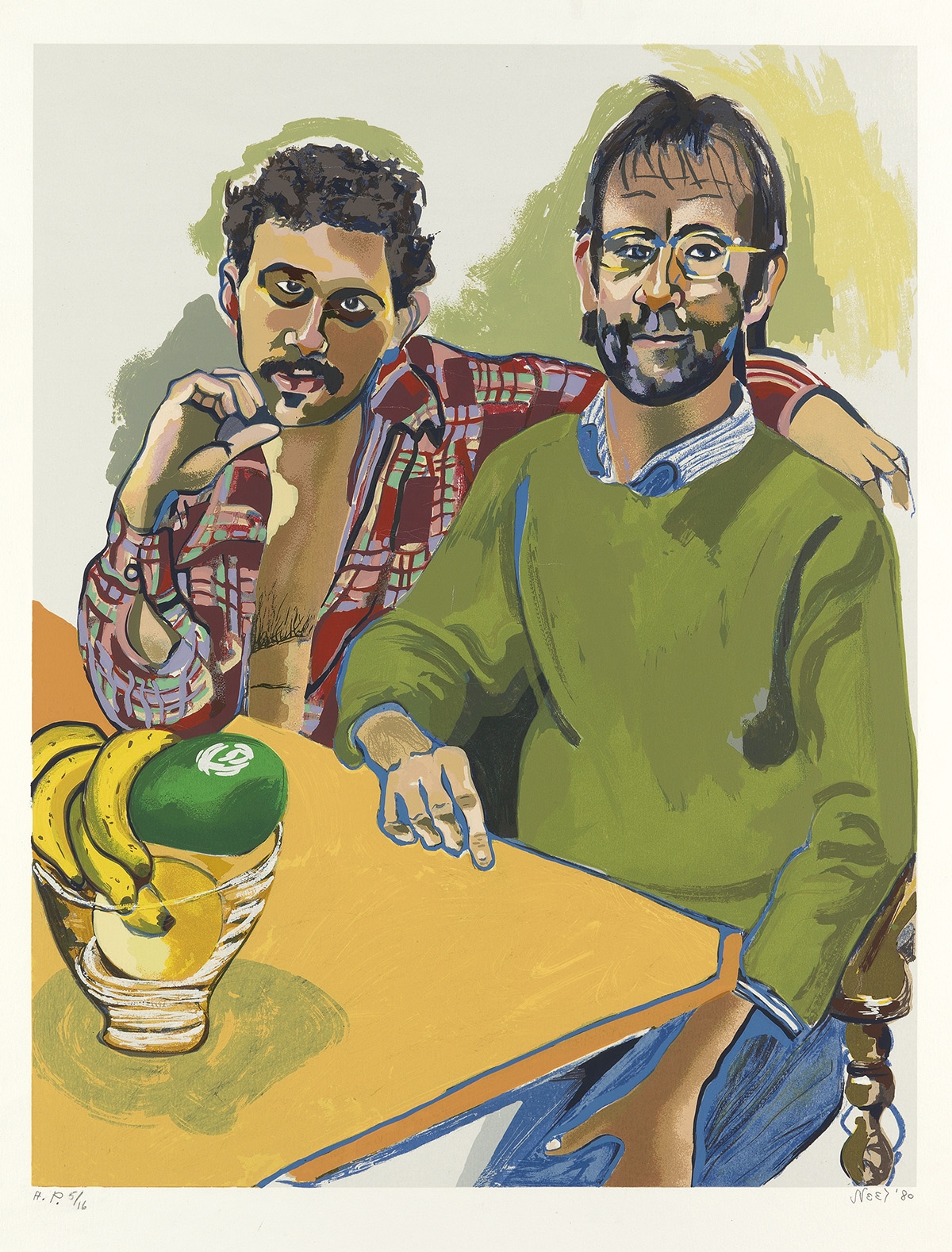 Alice Neel | Men from Rutgers (1980) | MutualArt