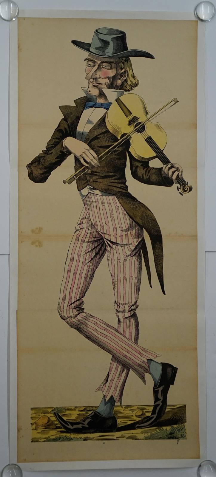 Jean-Frédéric Wentzel | Fiddler Wissembourg 19th Century French Poster ...