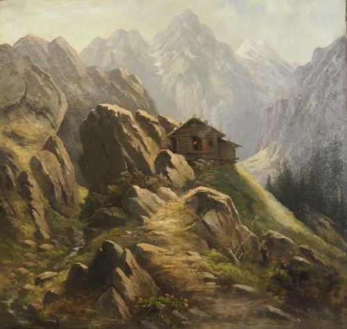 August Seidel | Chalet en haute montagne | MutualArt