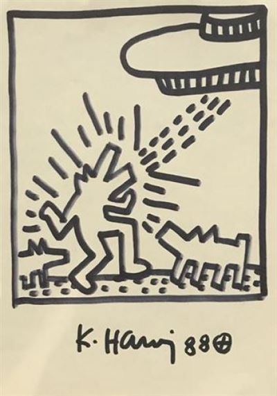 Keith Haring | UFO (Circa 1988) | MutualArt
