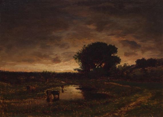 George Inness | Sunset | MutualArt