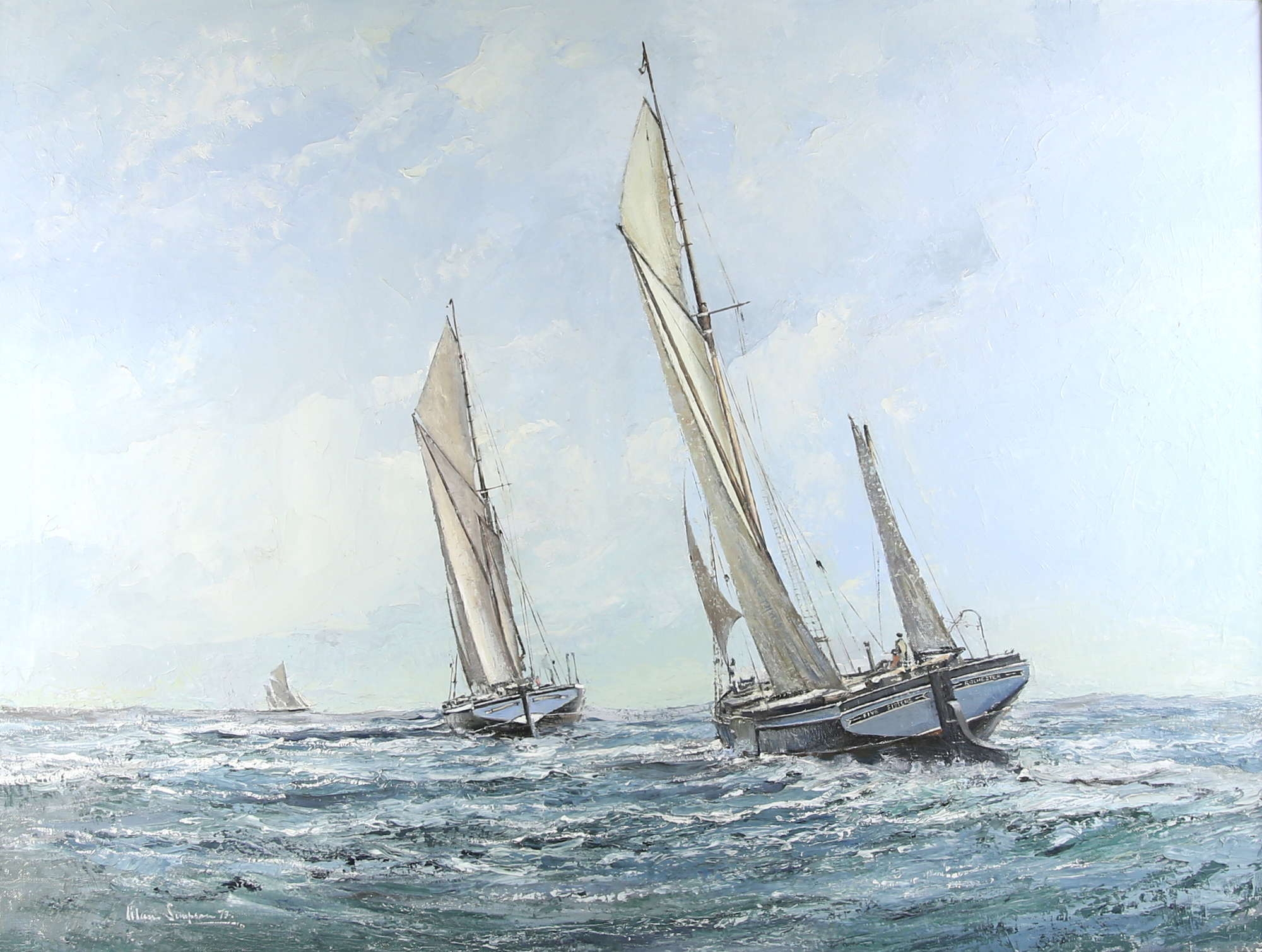 Alan Simpson | 'Five Sisters off Flamboro Head' (1973) | MutualArt