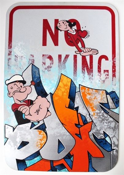 John Edwards | No Parking Sign : Popeye | MutualArt