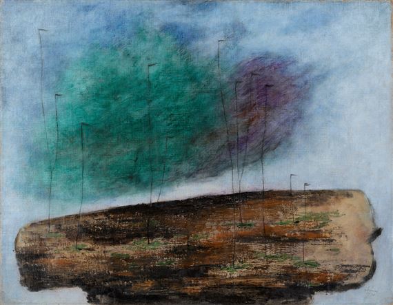 Josef Sima | Landscape with Seams (1930) | MutualArt