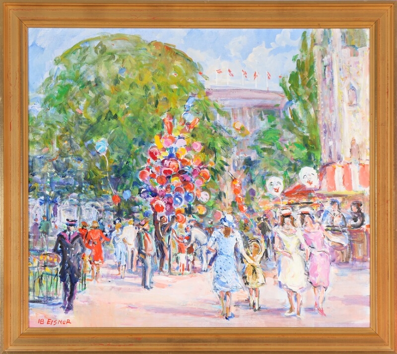 Ib Eisner | Summer day in Tivoli | MutualArt