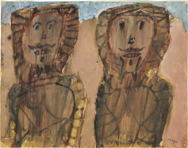 Jean Dubuffet | Deux arabes | MutualArt