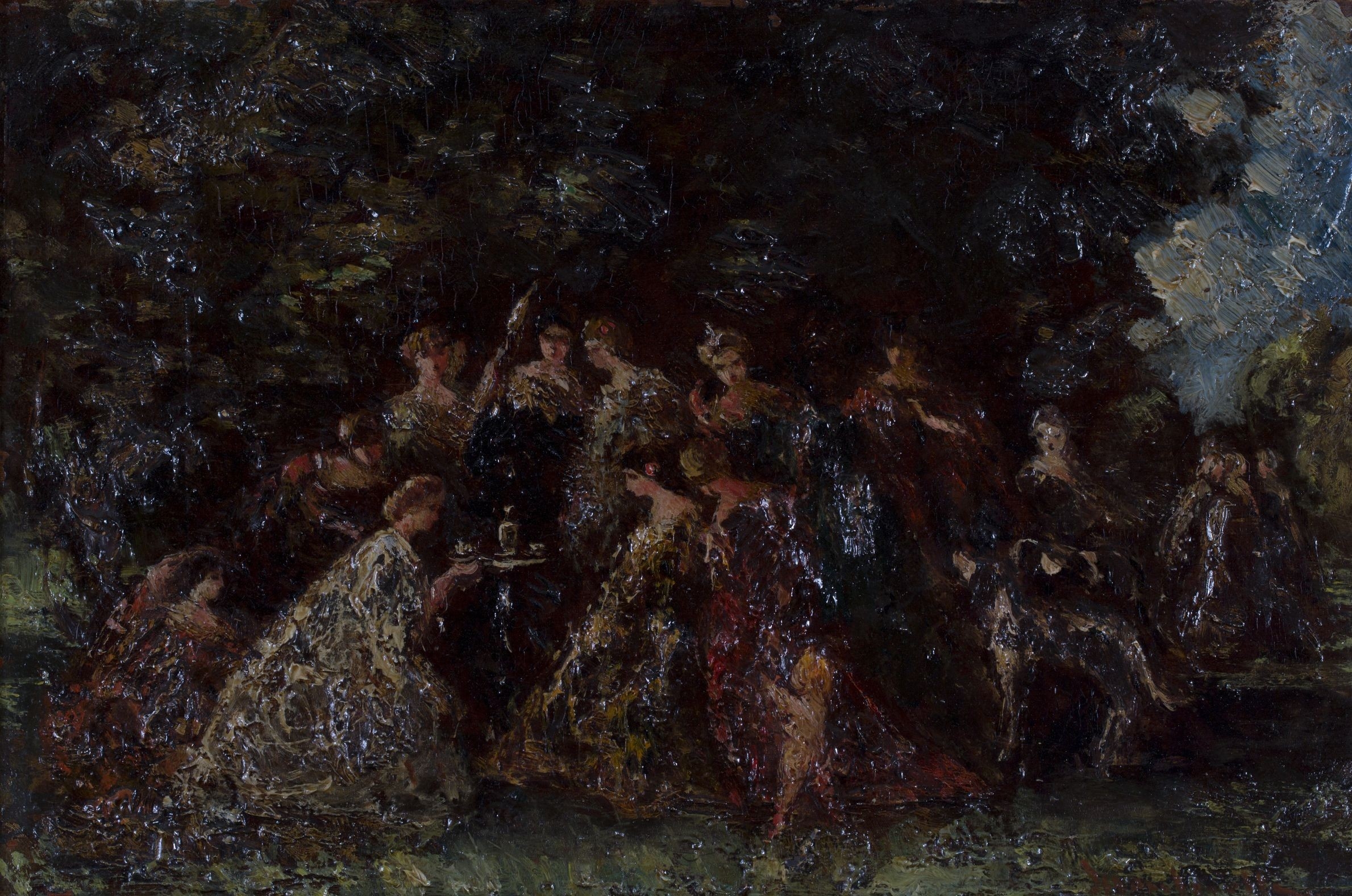 Adolphe Joseph Thomas Monticelli | Courtship | MutualArt