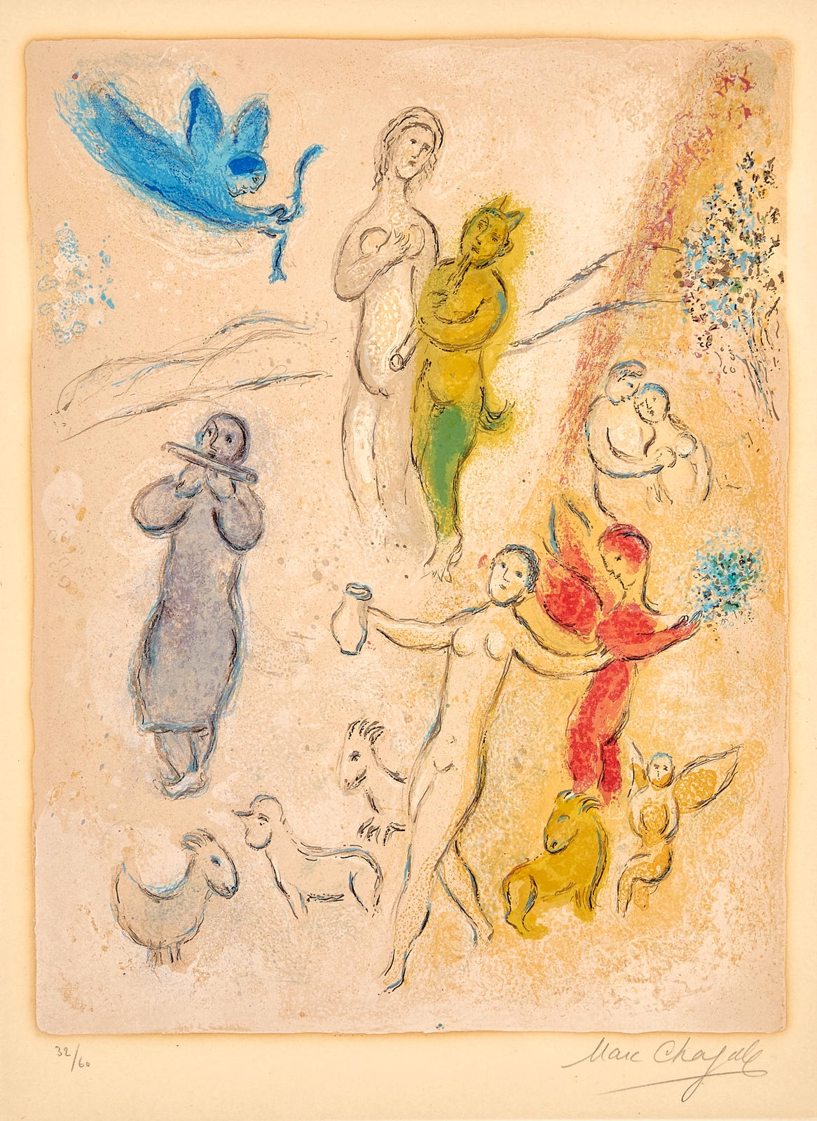 Marc Chagall | La Fable de Syringe, from Daphnis and Chloe (M.332 ...