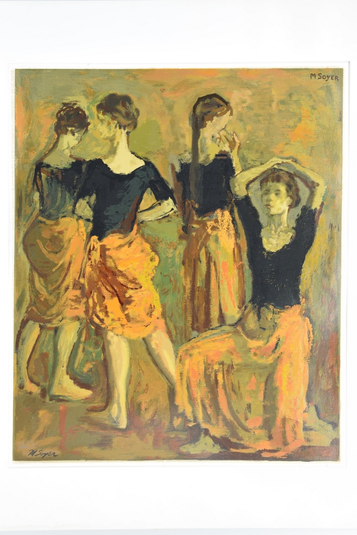 Raphael Soyer | 4 ballet dancers | MutualArt