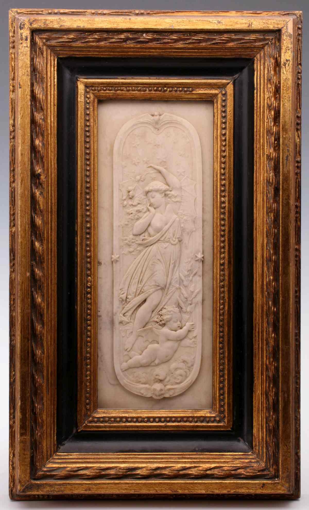 William Wyon | A British Carved Marble Relief of Sleep and Death, as an ...