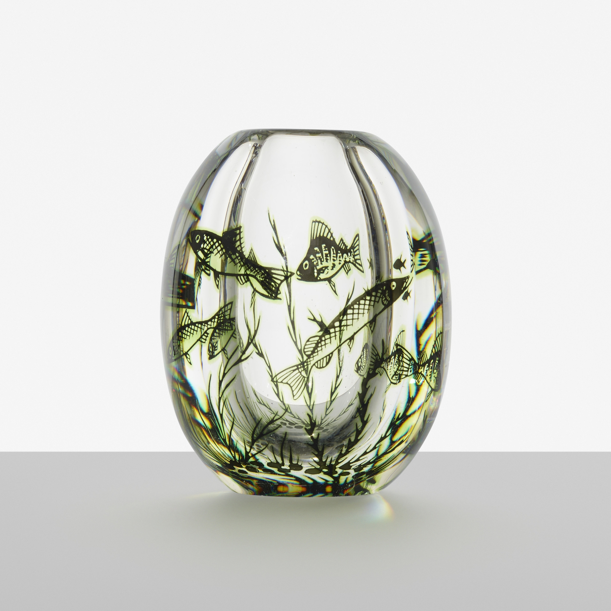 Edward Hald | Graal Fish vase | MutualArt