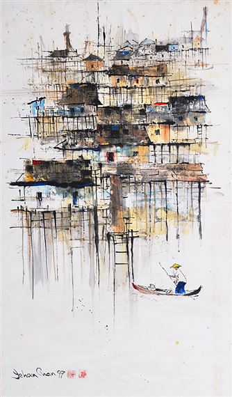 Jehan Chan | Water Chalets (1997) | MutualArt
