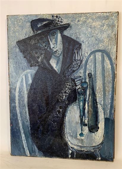 Pablo Picasso | Modern Lady seated at a table | MutualArt