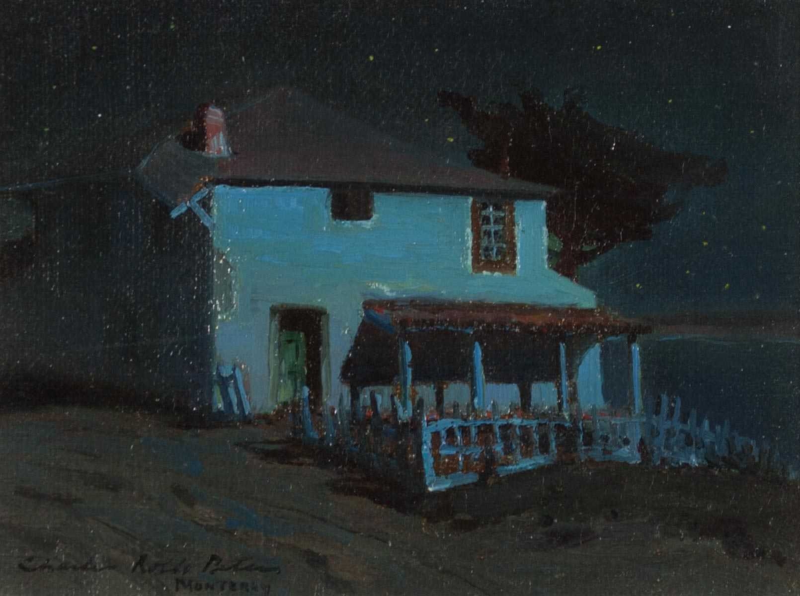 Charles Rollo Peters | Houseboats in moonlight (1899) | MutualArt