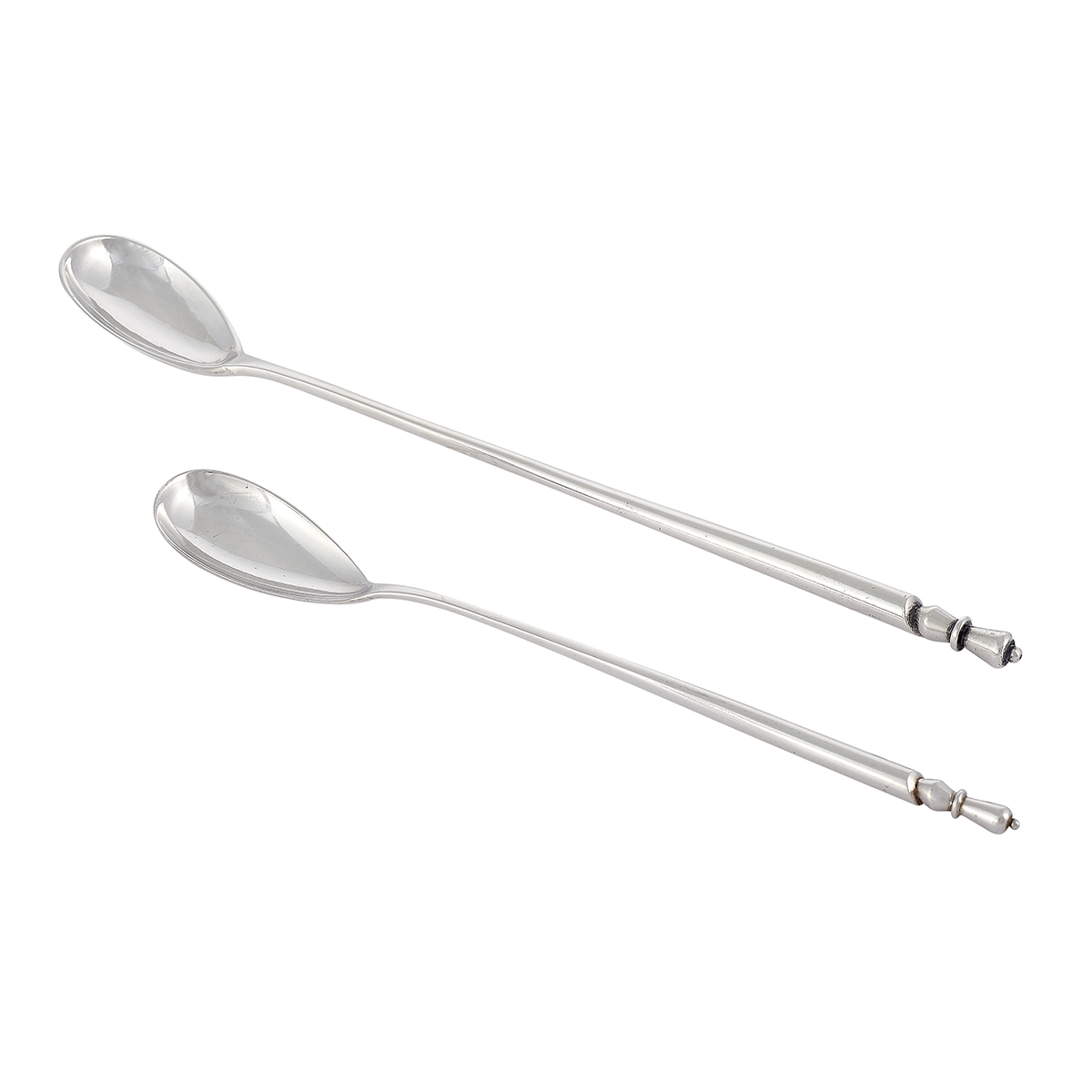 The Kalo Shop | Cocktail spoons with chess-piece terminals, two, #R2 ...