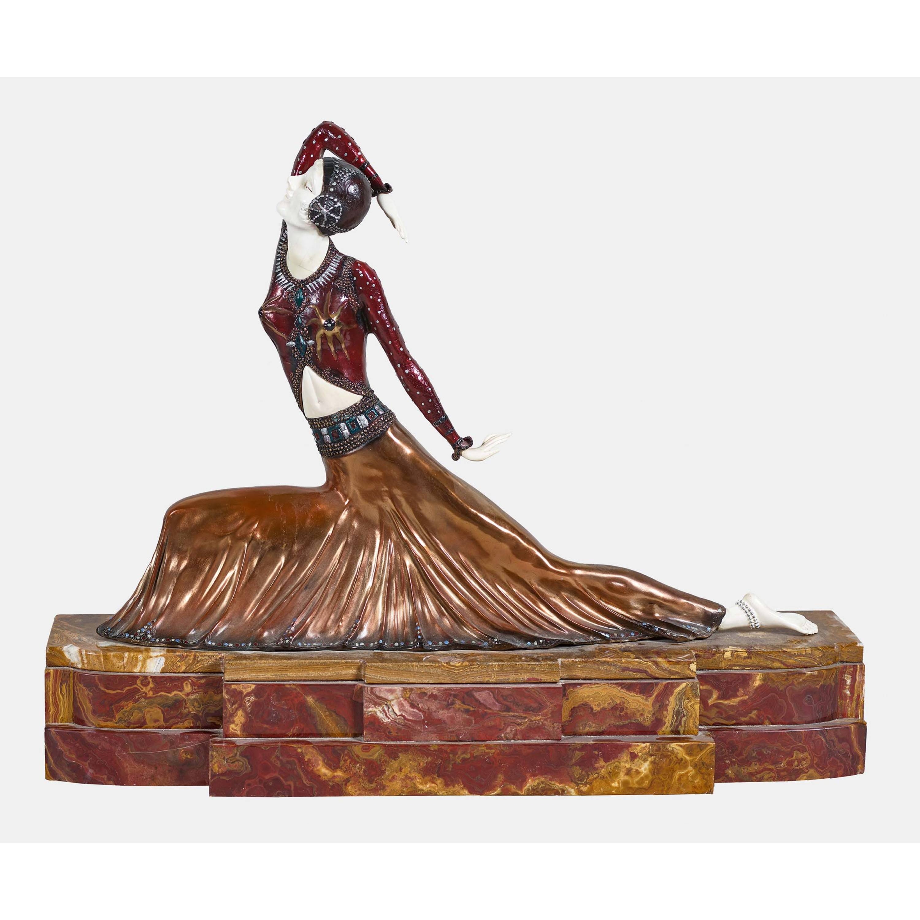 Demetre H. Chiparus | Reclining exotic dancer | MutualArt