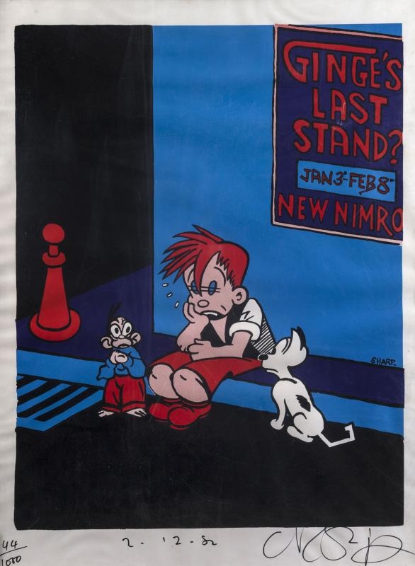 Martin Sharp | Ginge's Last Stand? (New Nimrod) (1982) | MutualArt