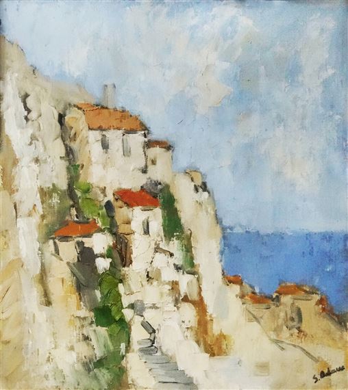 Sorin Adam | Houses on the Shore | MutualArt