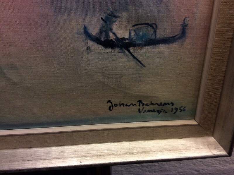 Johan Behrens | Composition with ships and gondola | MutualArt