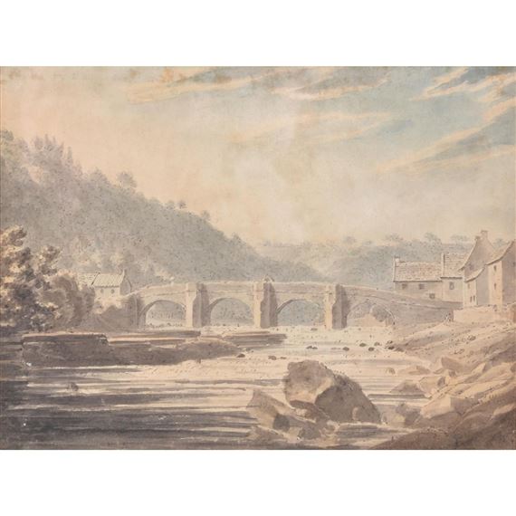 Edward Dayes | Richmond Bridge, Yorkshire | MutualArt