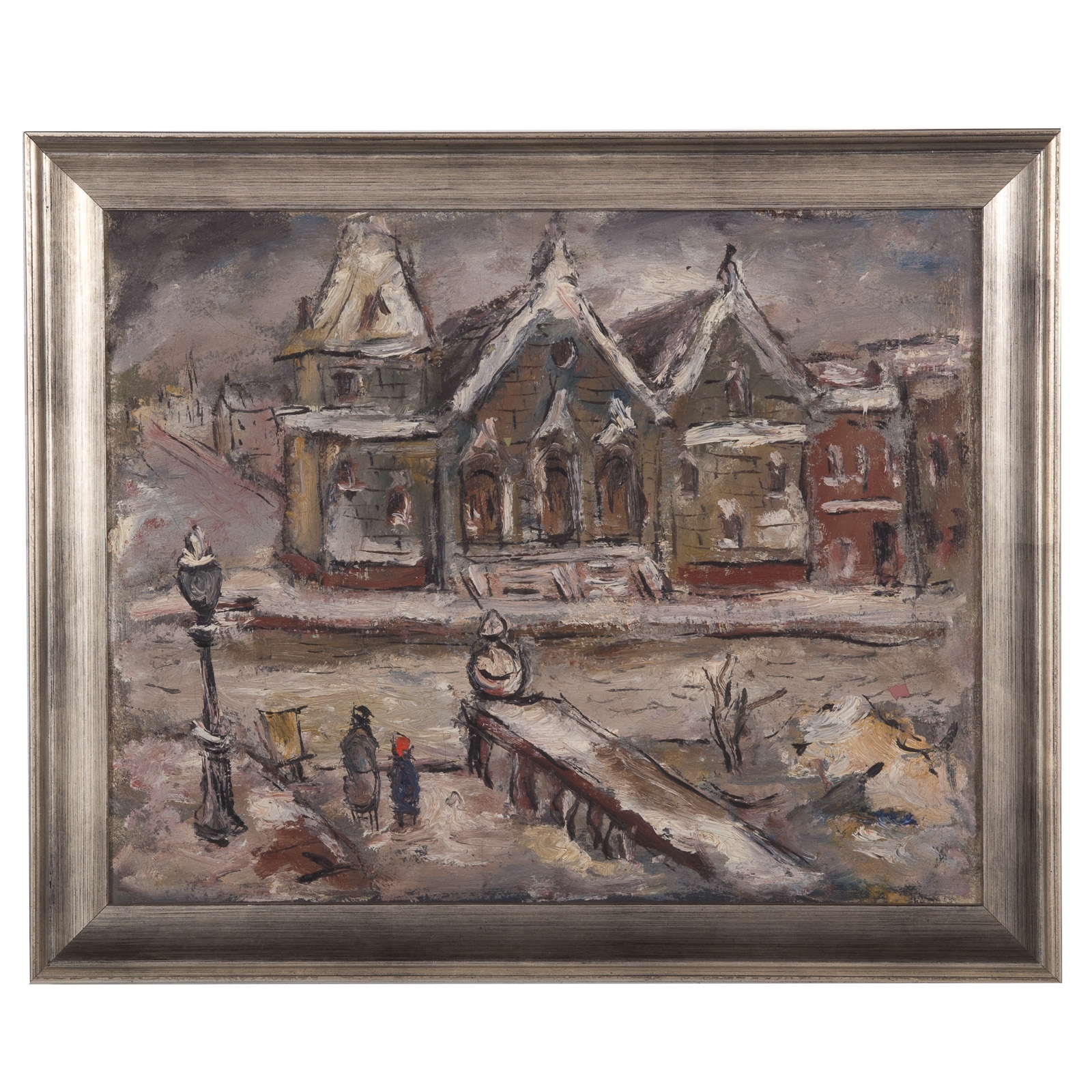 Edward Rosenfeld | A Baltimore Street in Winter | MutualArt