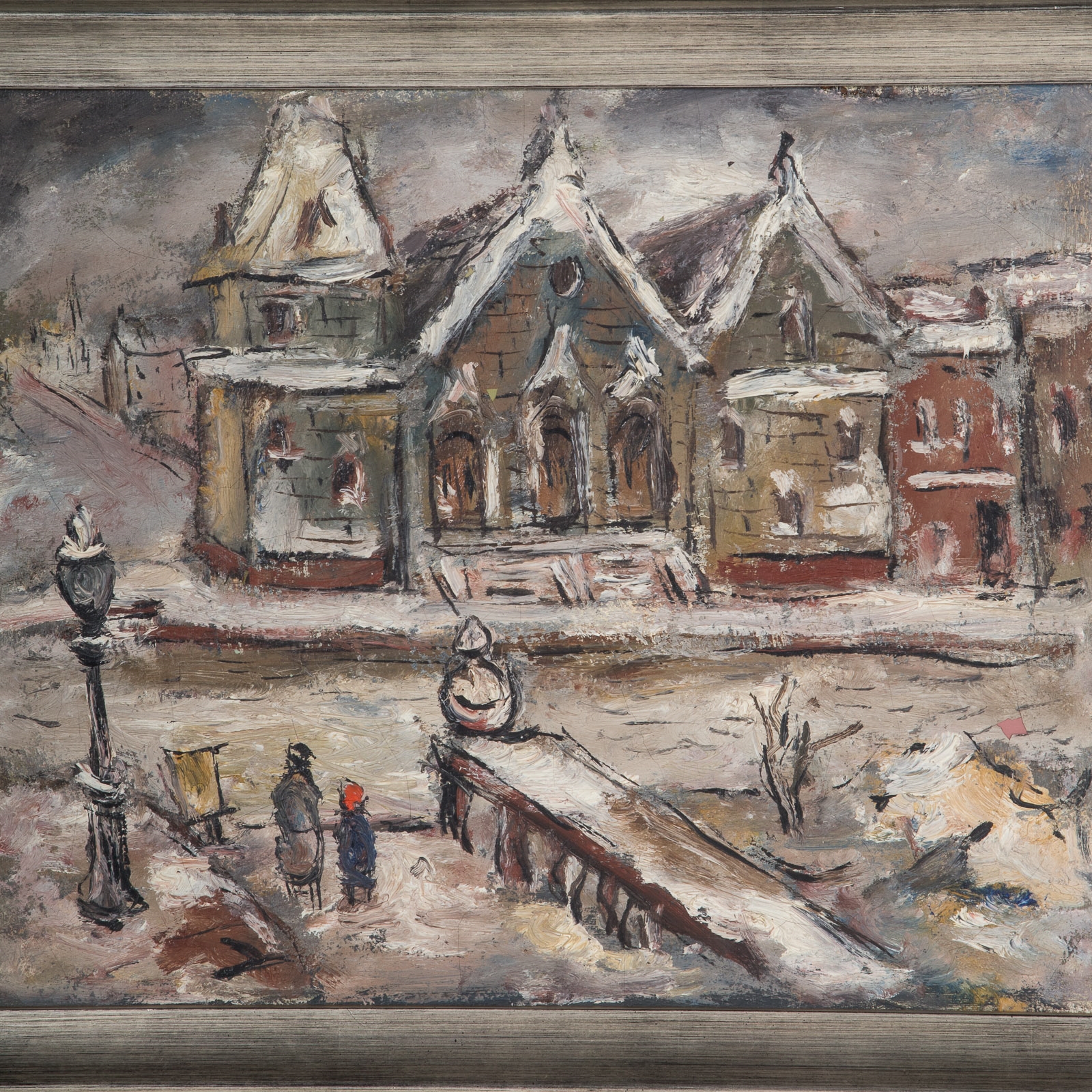 Edward Rosenfeld | A Baltimore Street in Winter | MutualArt