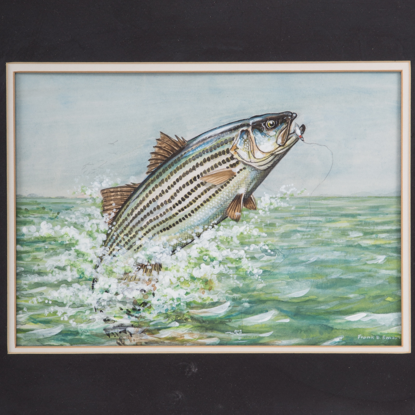 Frank Burt Smoot | Bass Leaping Out of the Water | MutualArt