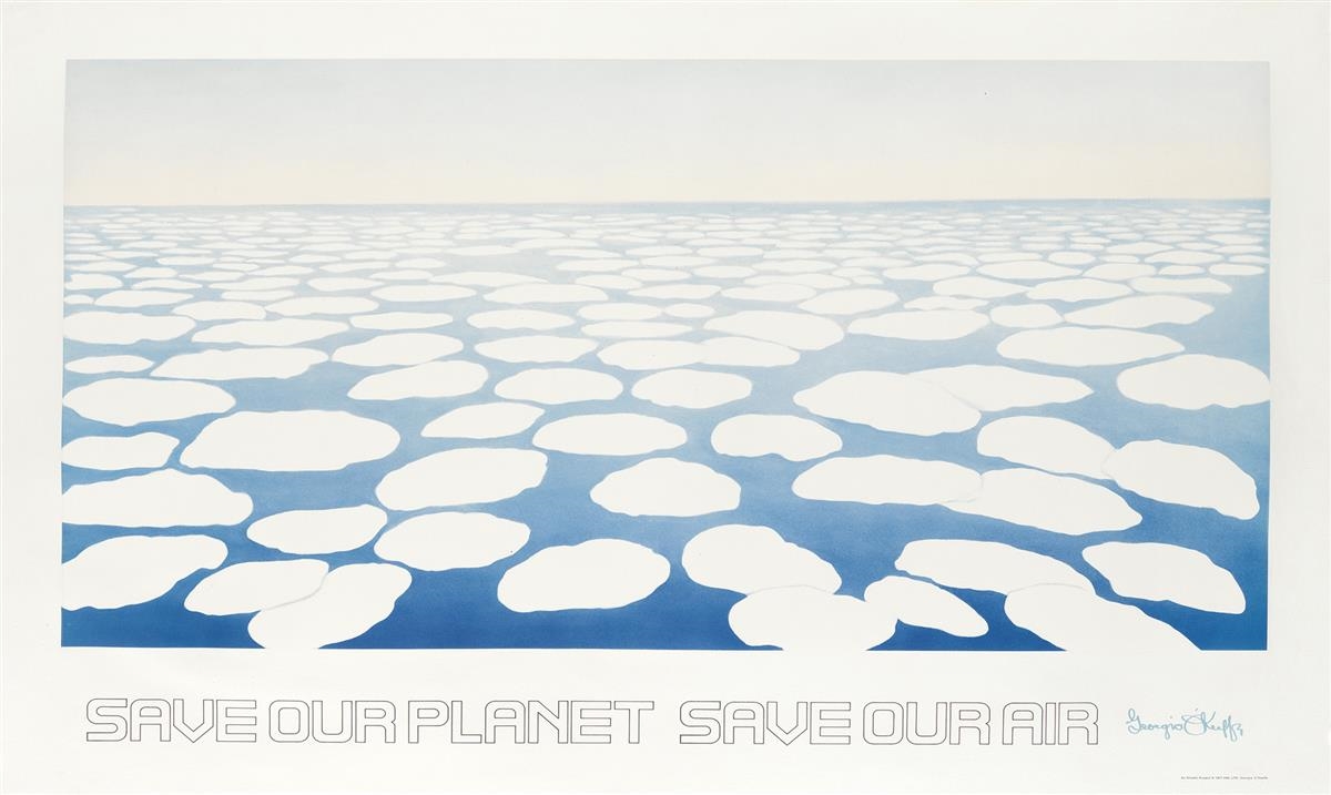 Georgia O'Keeffe | SAVE OUR PLANET SAVE OUR AIR. 1971. (1971) | MutualArt