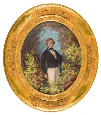 Anton Teofil Kwiatkowski | Portrait of a young man (1846) | MutualArt