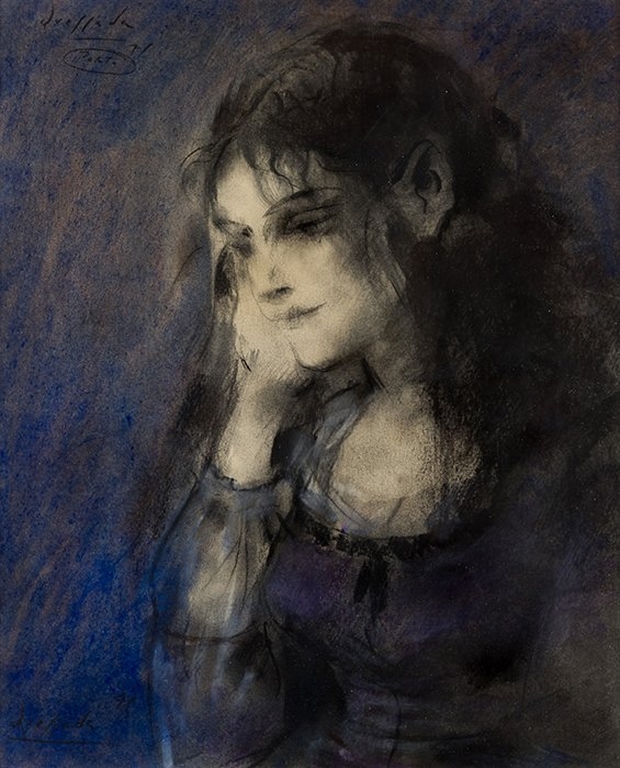 Jaime Quesada | Retrato Femenino (1971) | MutualArt