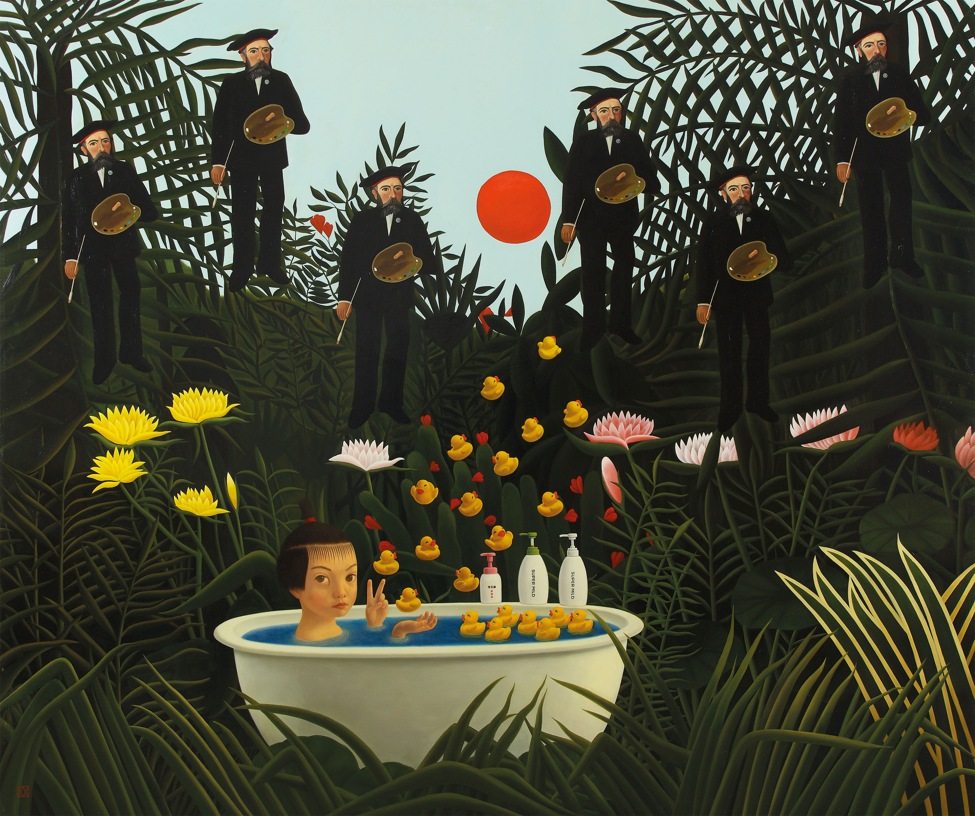 Watanabe Mitsuru | Naoko Taking Bath in Rousseau’s Forest | MutualArt
