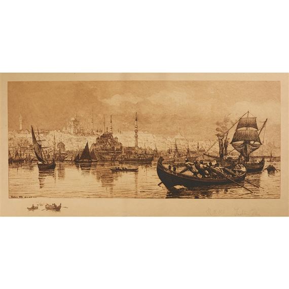 Tristram James Ellis | View of Constantinople Harbour (1893) | MutualArt