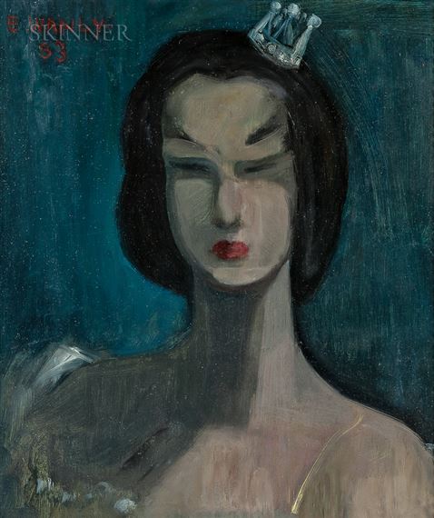 Adham Wanly | Portrait of a Dancer (1953) | MutualArt