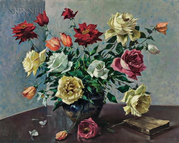 Luis Alfredo López Méndez | Still Life with Roses (1960) | MutualArt